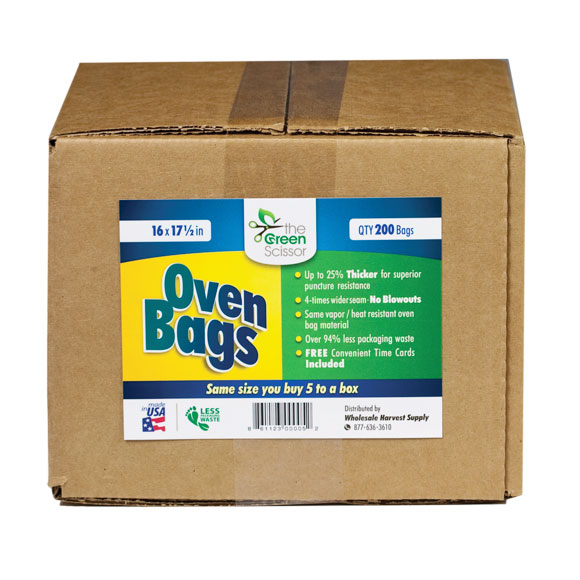 The Green Scissor Oven Bags - 200 box (Case of 6) - Wholesale Harvest ...